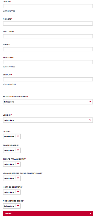 Ejemplo de formulario largo Insights Magazine - Marketing / Publicidad ...