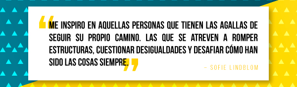 Sofie Lindblom: una innovadora fuera de lo común